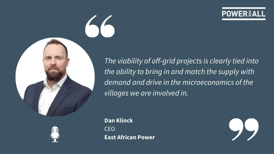 Interview with Dan Klinck, CEO of East African Power